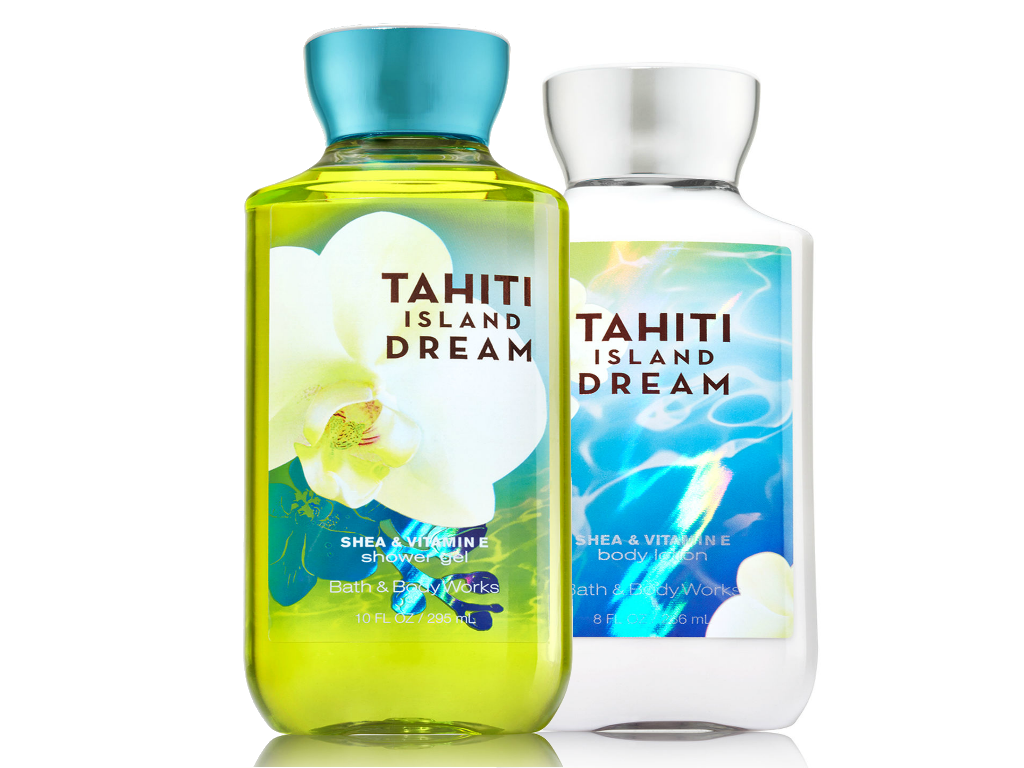 Bath And Body Works Tahiti Island Dream Body Lotion Shower Gel Set