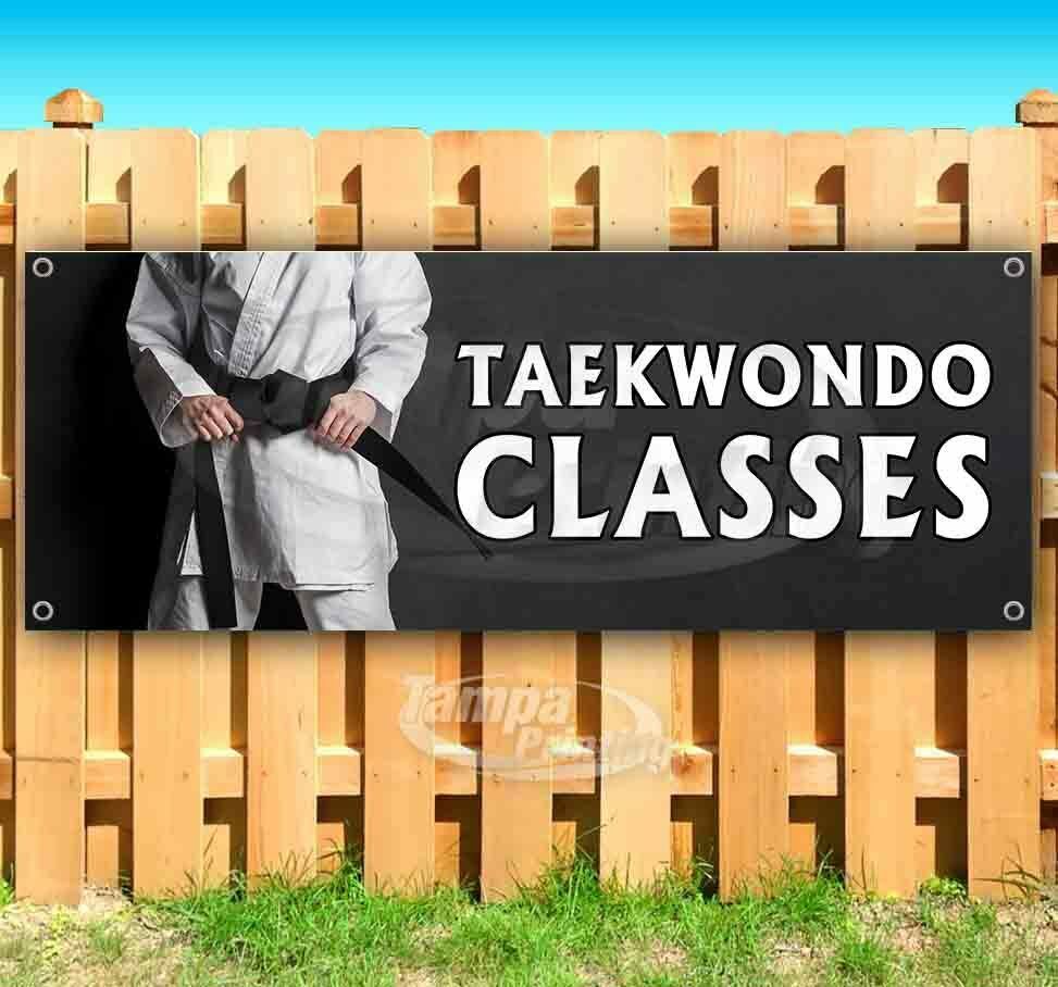TAEKWONDO CLASSES Advertising Vinyl Banner Flag Sign Many Sizes USA ...