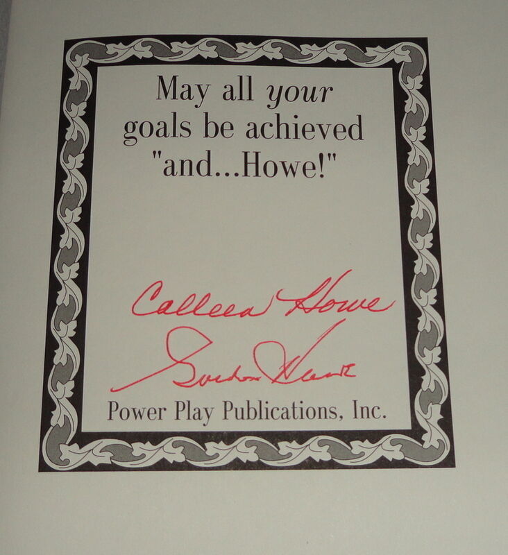 Gordie Howe & Colleen Howe Signed 1995 And Howe Hardback Book - Other ...
