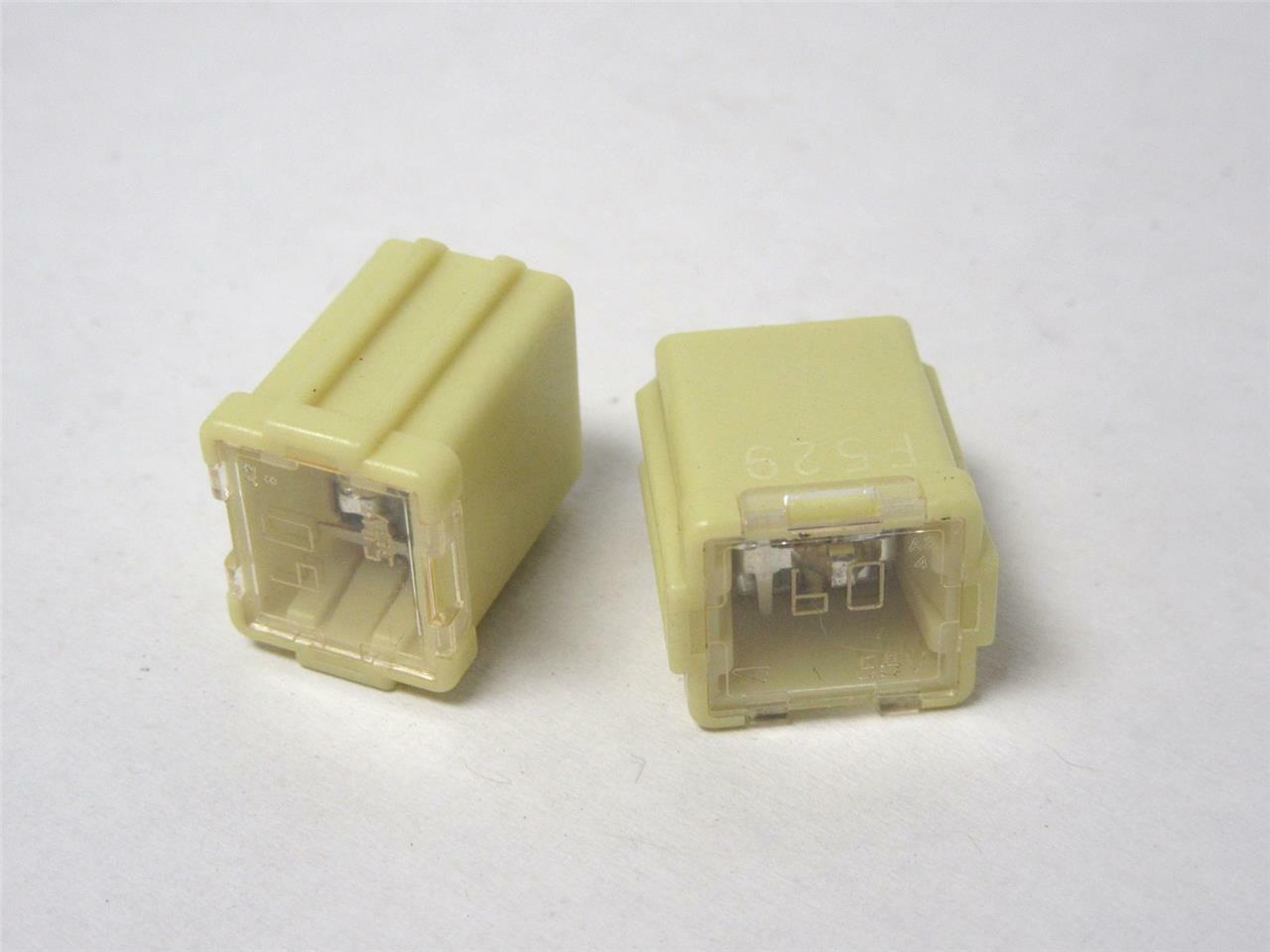 Five Lot 60 Amp Female Cartridge Yellow Littel Fuse Littelfuse Low ...