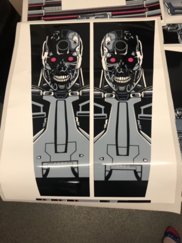 Terminator 2 Pinball Cabinet Graphic Pinball Decal Vinyl Sticker ...