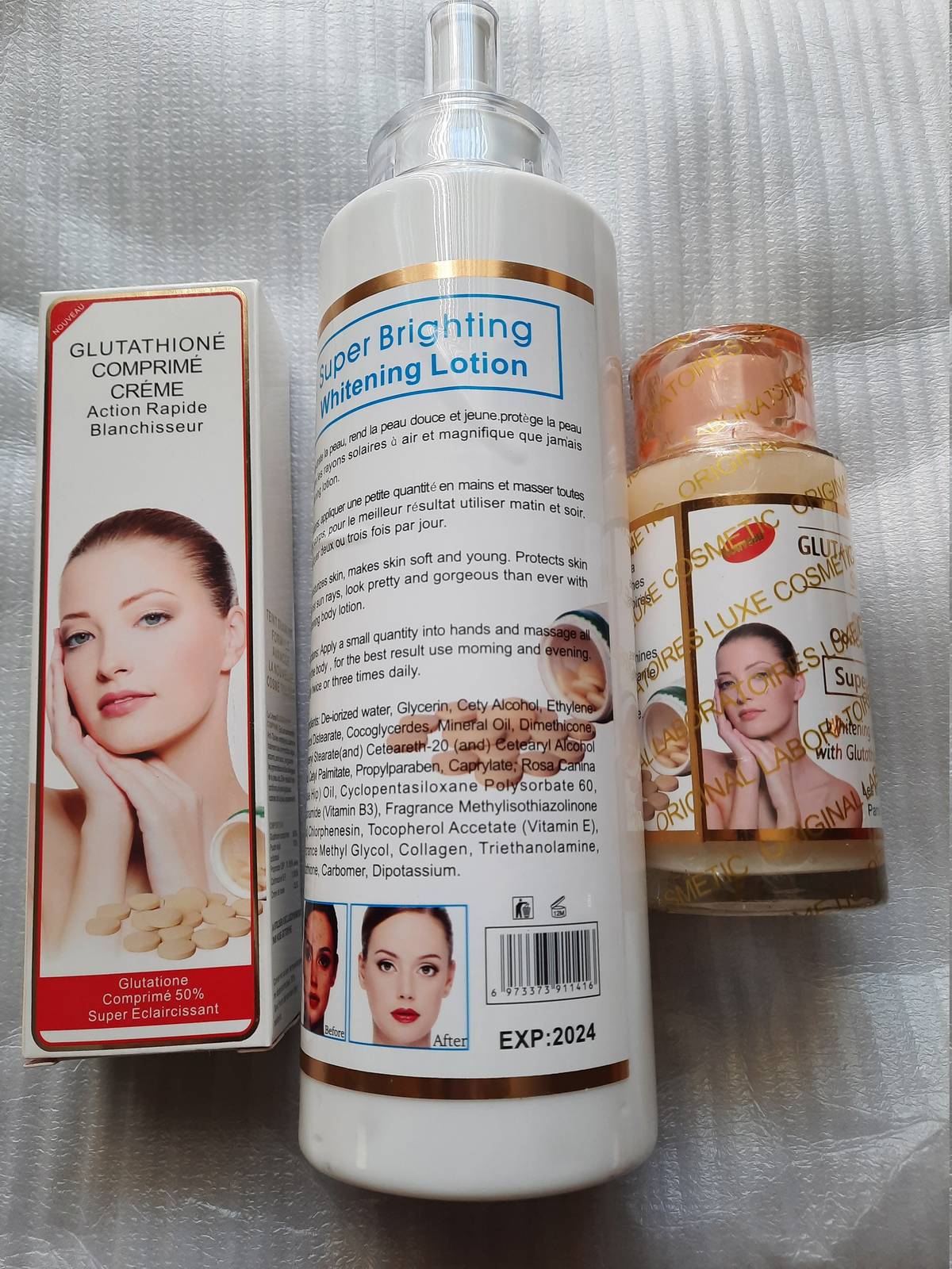 Glutathione comprime serum+ glutathione comprime tube cream + Gluta ...
