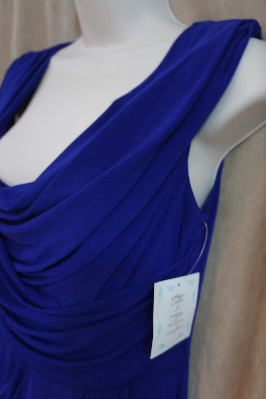 Suzi Chin For Maggy Boutique Dress Sz 2 Fiesta Blue Cocktail Office