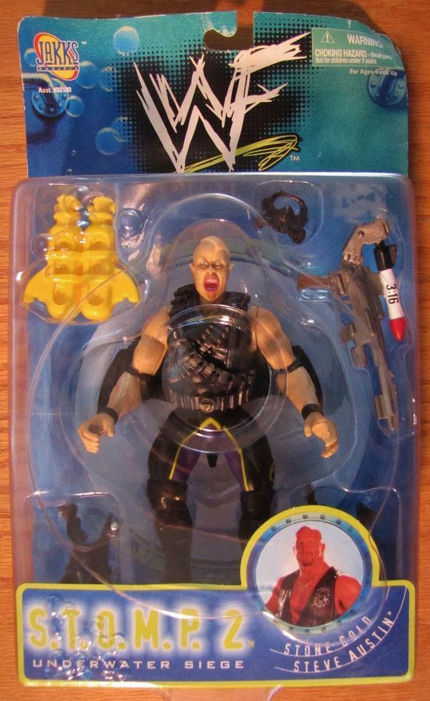 WWF Jakks STOMP 2 Underwater Siege STONE COLD STEVE AUSTIN FIGURE NEW ... WWF Jakks STOMP 2 Underwater Siege STONE COLD STEVE AUSTIN FIGURE NEW ...