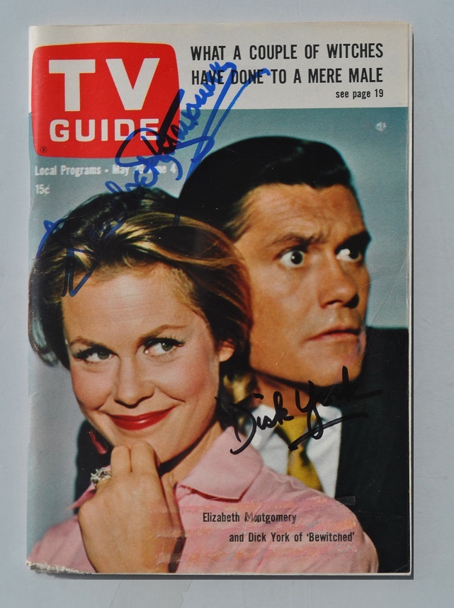 BEWITCHED CAST SIGNED TV GUIDE X2 May 29-June 4, 1965 - E. Montgomery ...