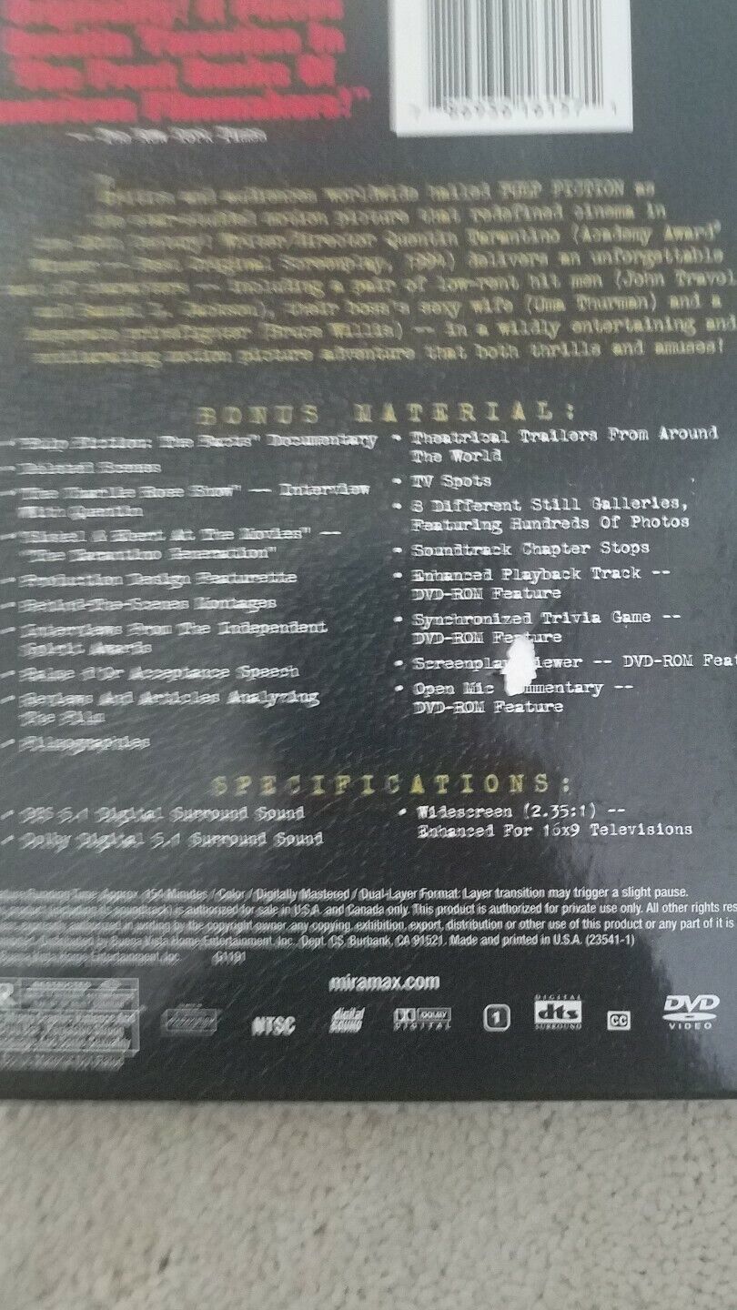 Pulp Fiction (Two-Disc Collectors Editio DVD and similar items