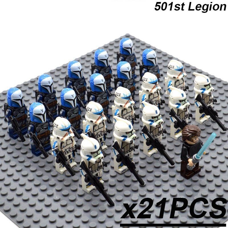 21pcs Star Wars Anakin Leader 501st Legion Jango Fett Clone Troopers ...