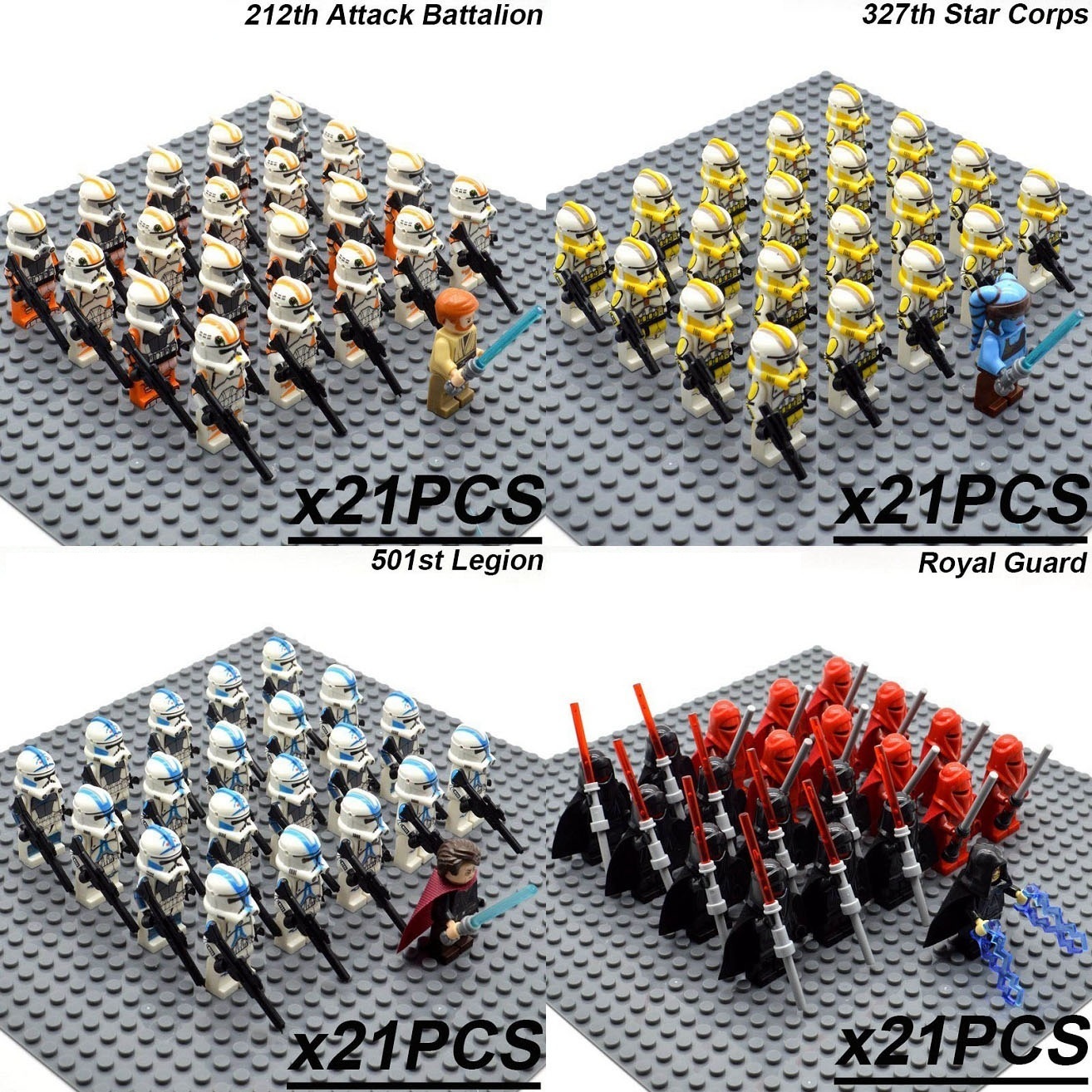 21pcs Star Wars 501st Legion 327th Star Corps 212th Attack Battalion ...