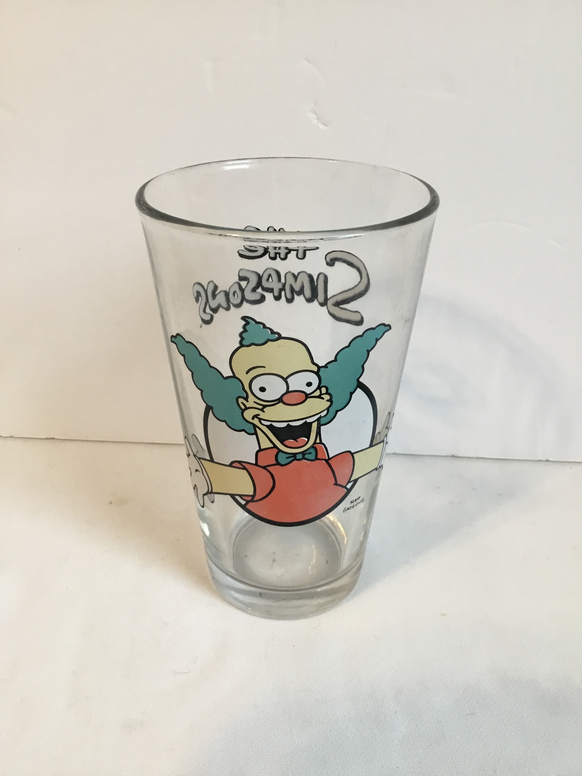 The Simpsons KRUSTY Glass Collectible 2007 - Simpsons