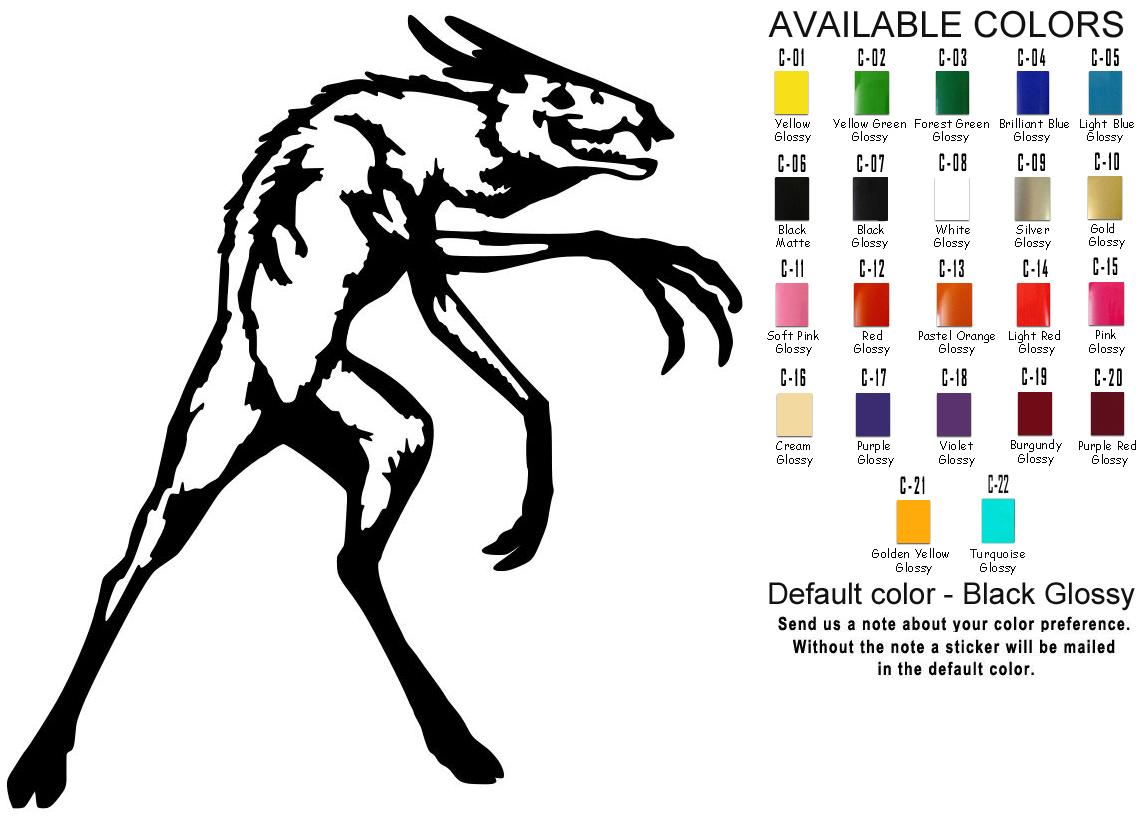 Wendigo Vinyl Decal Sticker Car Window Bumper Wall Skinwalker Krampus ...