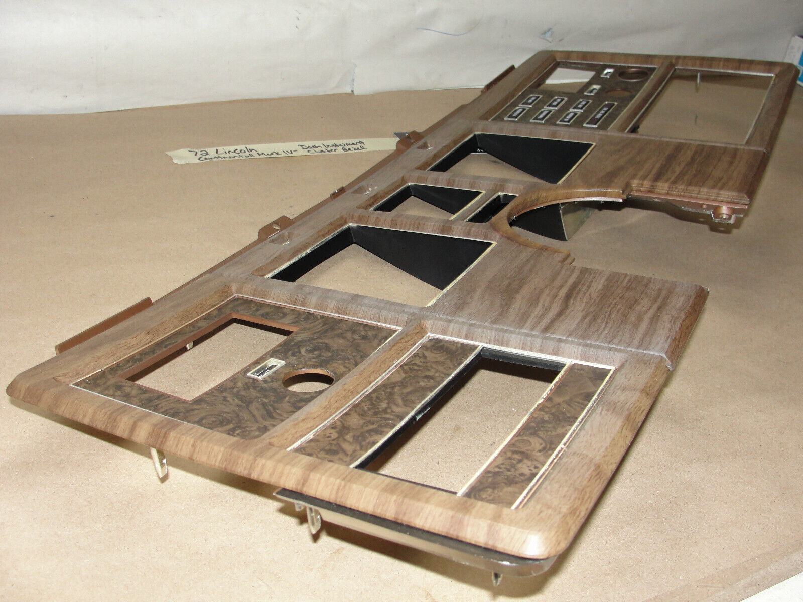 72 Lincoln Continental Mark IV DASH INSTRUMENT CLUSTER SPEEDOMETER ...