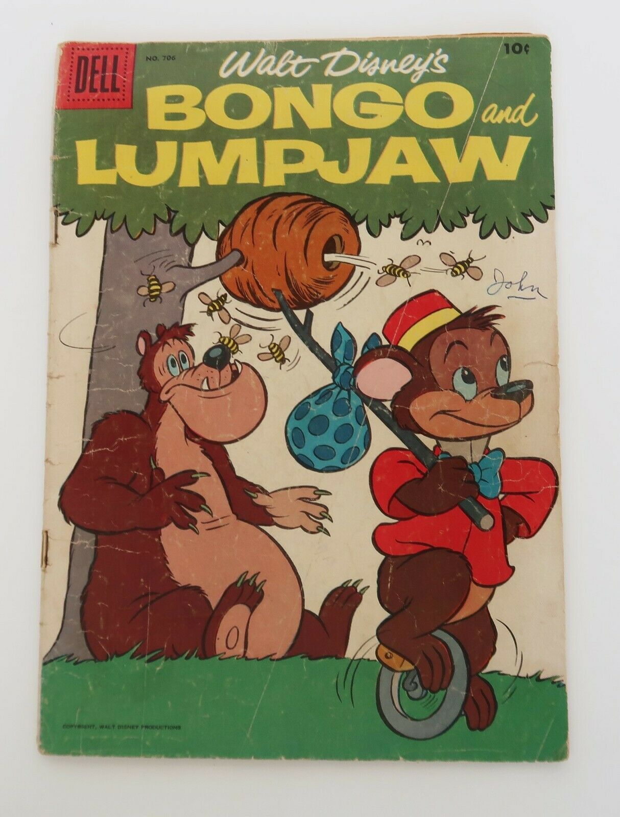 1956 Dell Comic Walt Disney Bongo and Lumpjaw #706 reading copy - Comic ...