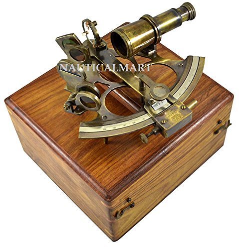 NauticalMart Brass Sextant W/ Wooden Box - Sextants