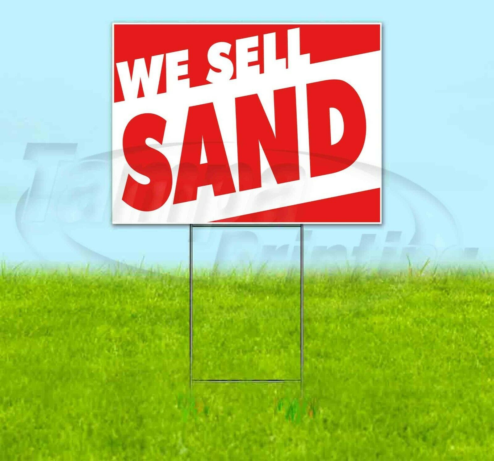 WE SELL SAND 18x24 Yard Sign Corrugated Plastic Bandit Lawn USA ...