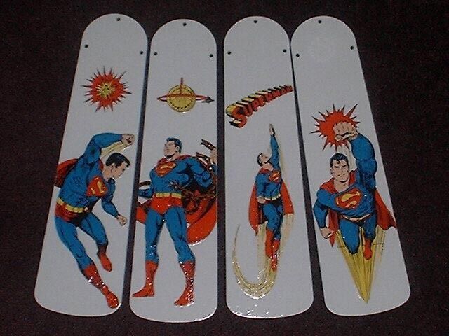 CUSTOM CEILING FAN WITH ORIGINAL SUPERMAN SUPER MAN HERO *VERY LIMITED ...