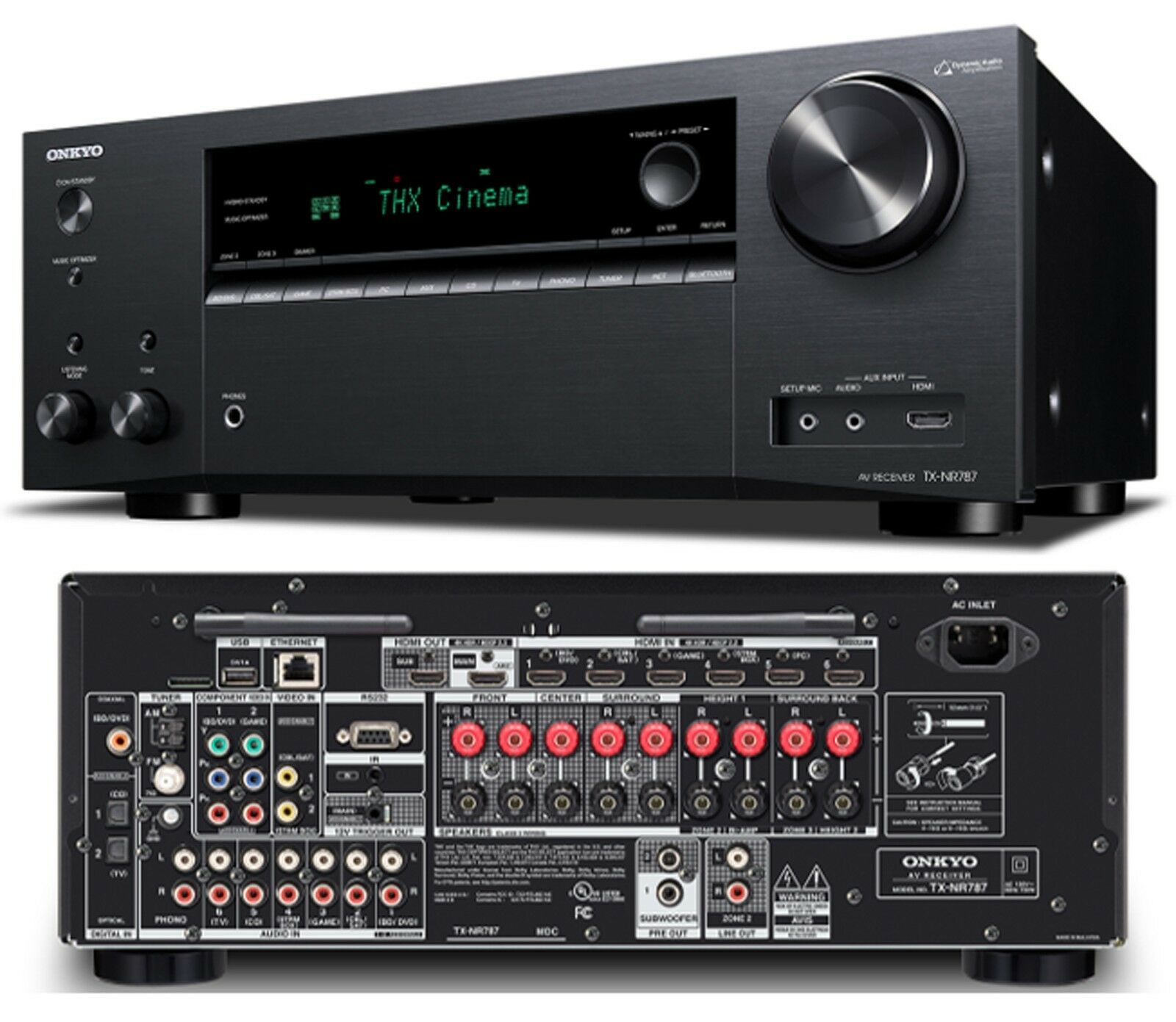 Used Onkyo TX DS787 Surround Sound Receivers For Sale HifiShark