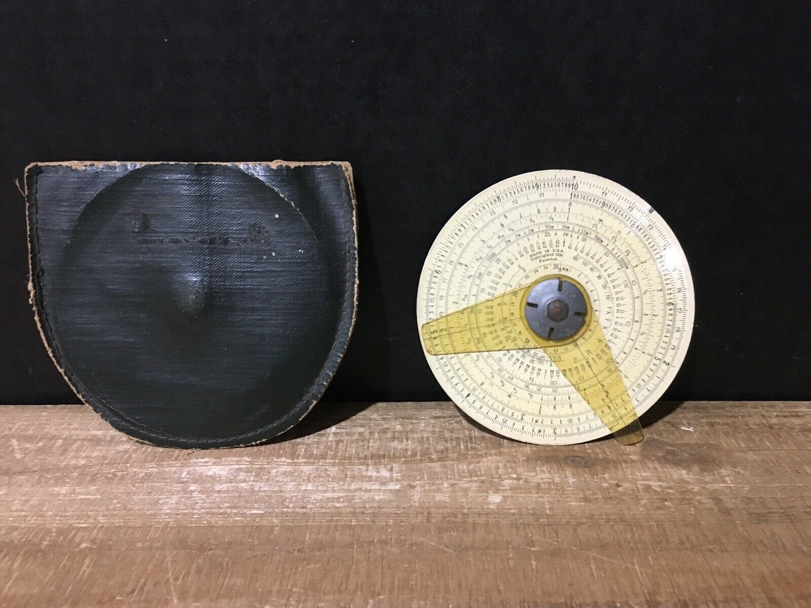 THE ATLAS CALCULATOR SLIDE RULE 4.25”DIAMETER CIRCULAR SLIDE RULE 1931 ...