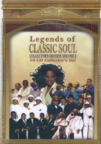 Legends Of Classic Soul Volume 1 10 Cd Set Soul Concerts Audio Cd Temptation Cds