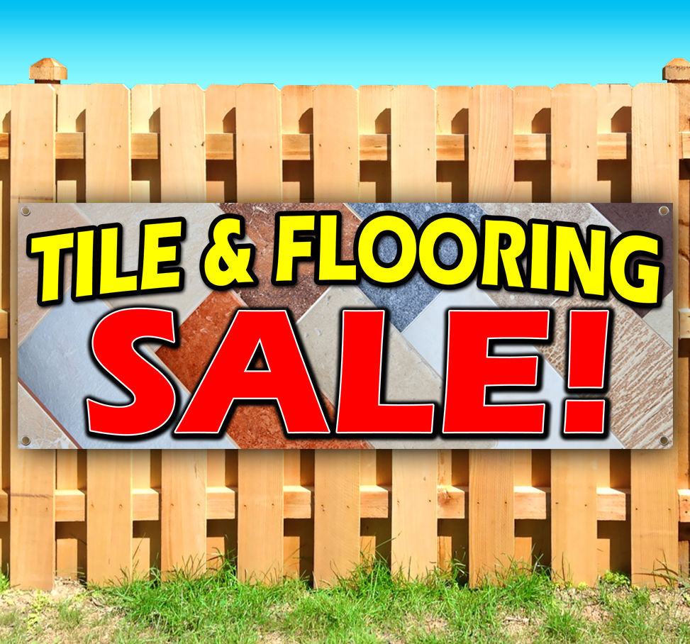 TILE FLOORING SALE Advertising Vinyl Banner Flag Sign Many Sizes ...