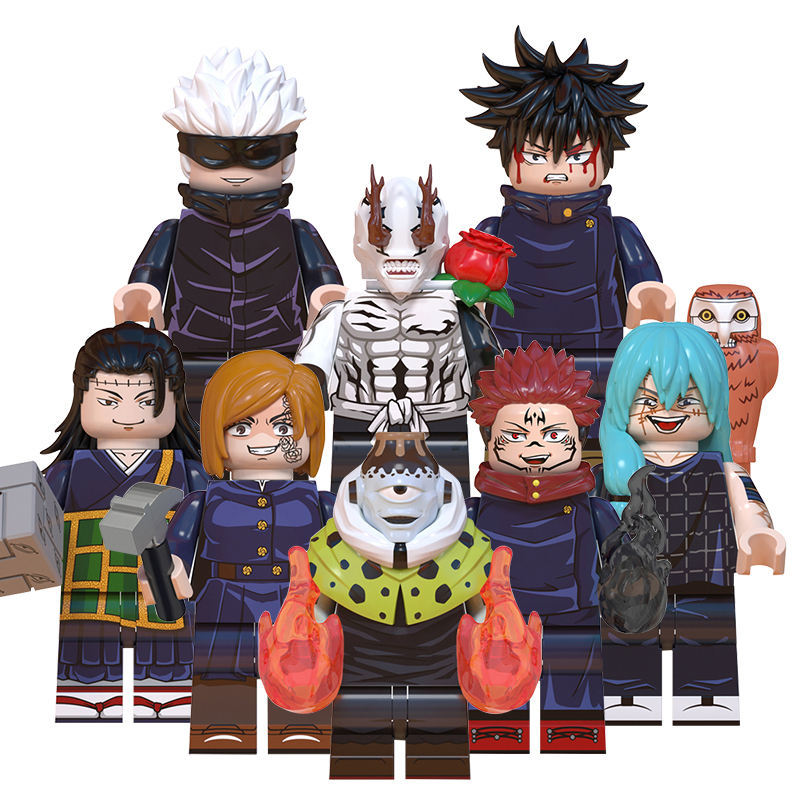 8pcs Jujutsu Kaisen Megumi Fushiguro Yuji Hanami Jogo Satoru Gojo ...