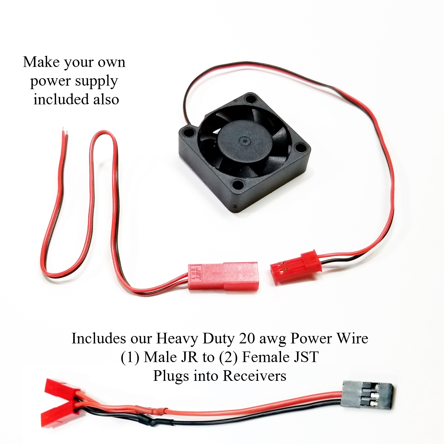 RCP Xtreme Cool 30mm x 30mm Fan 28000 rpm Cooling Fan JR "Y" Wire ...