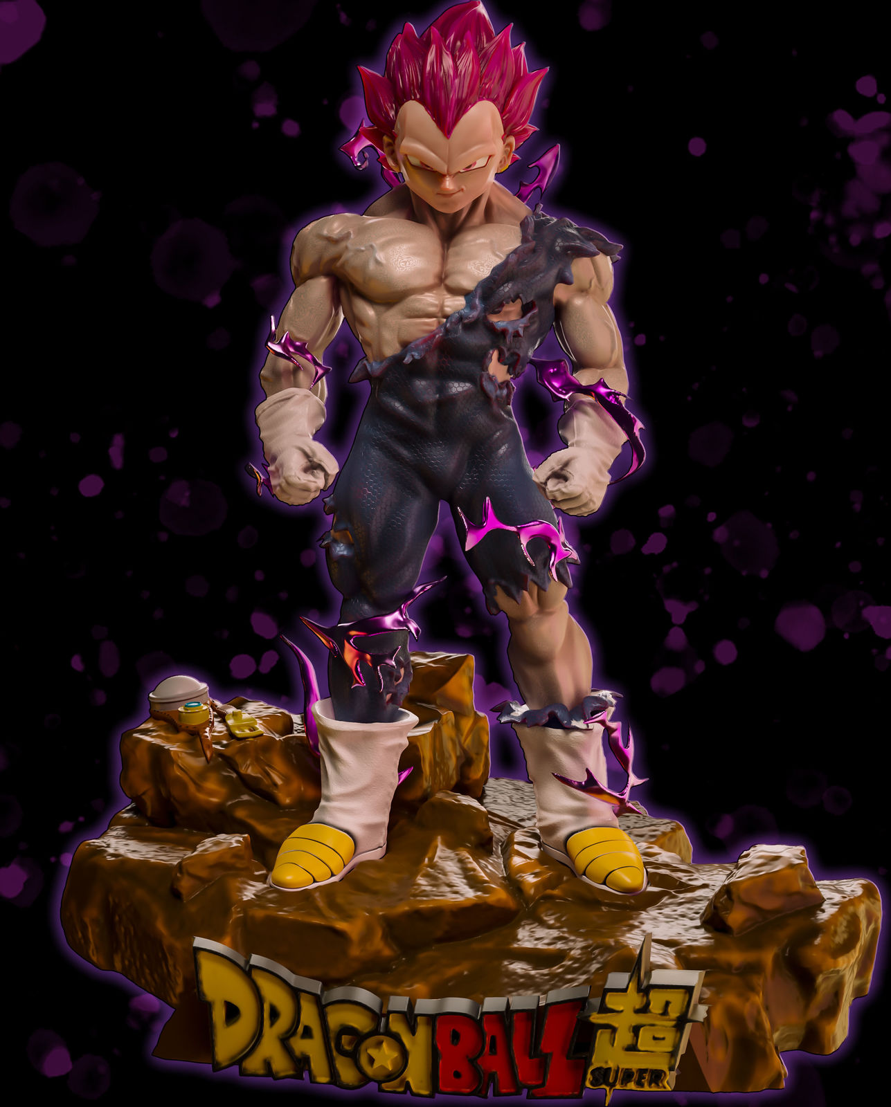 Unpainted vegeta ultra ego from Dragon Ball Super Figurine 12 in tall ...