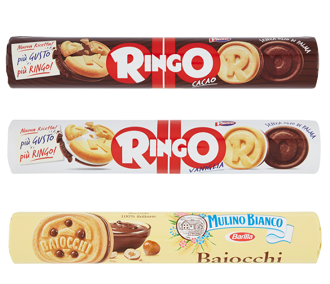 Test Pack Mulino Bianco di Pavesi Ringo Tubo Cookies Biscuits 3 pieces ...