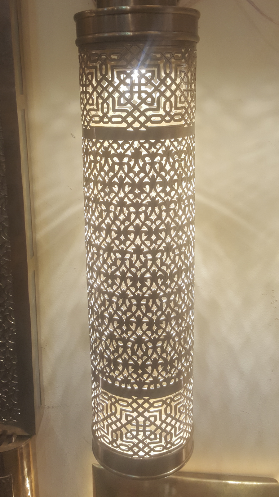 Engraved SHAEILA Wall Torch Light Moroccan Brass Antique Torch Wall ...