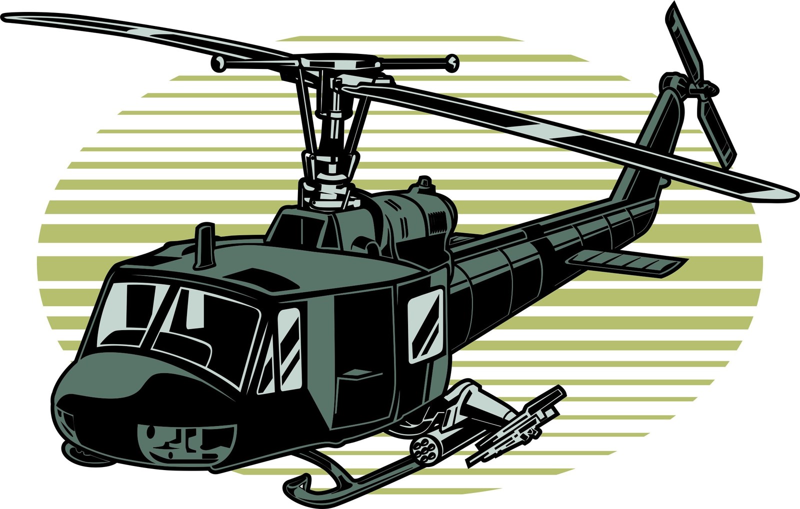 UH-1 Huey Helicopter PNG, Army Military Graphics, Cricut Silhouette ...