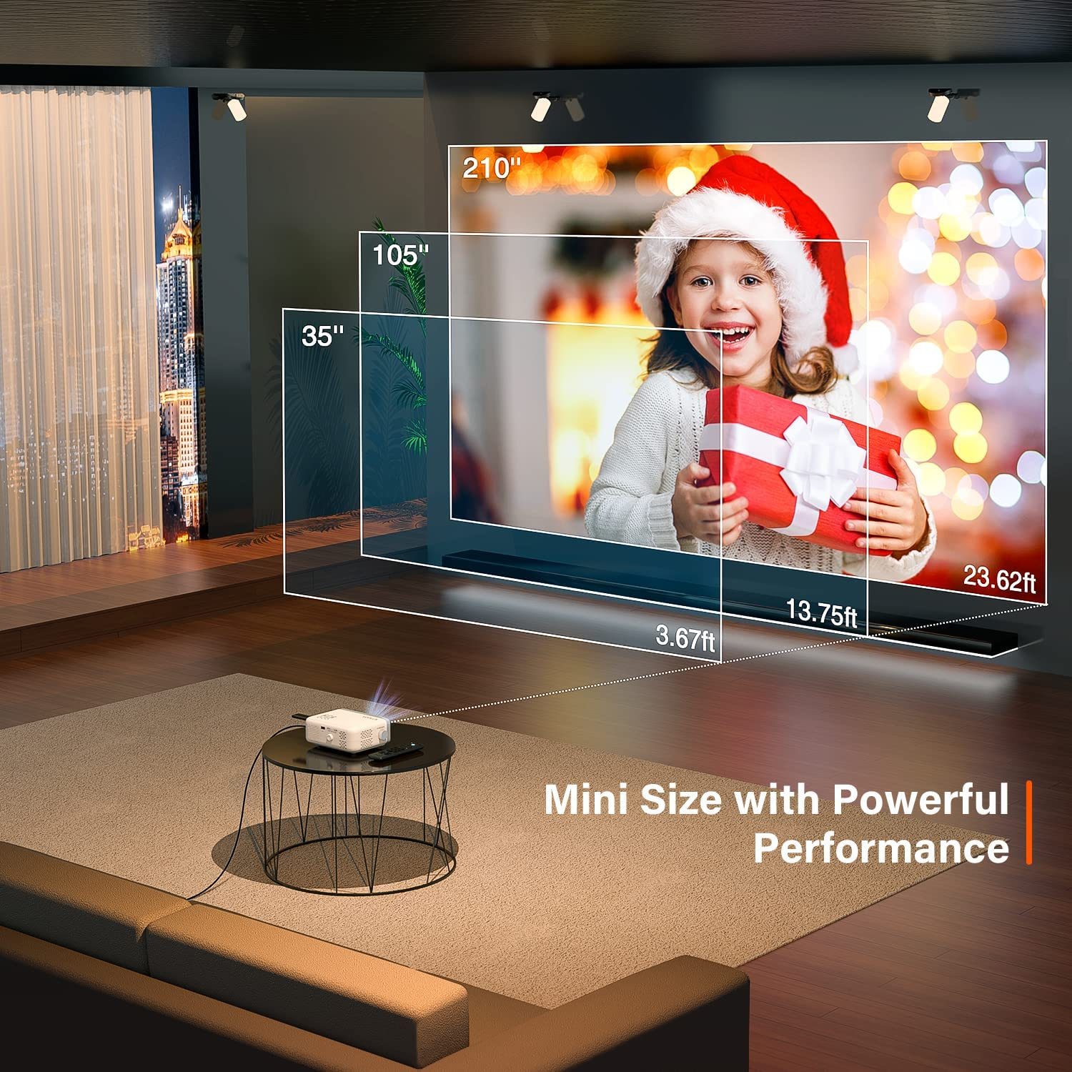 Mini Projector, Supported By Voplls In 1080P Full Hd, 50 Percent, And ...