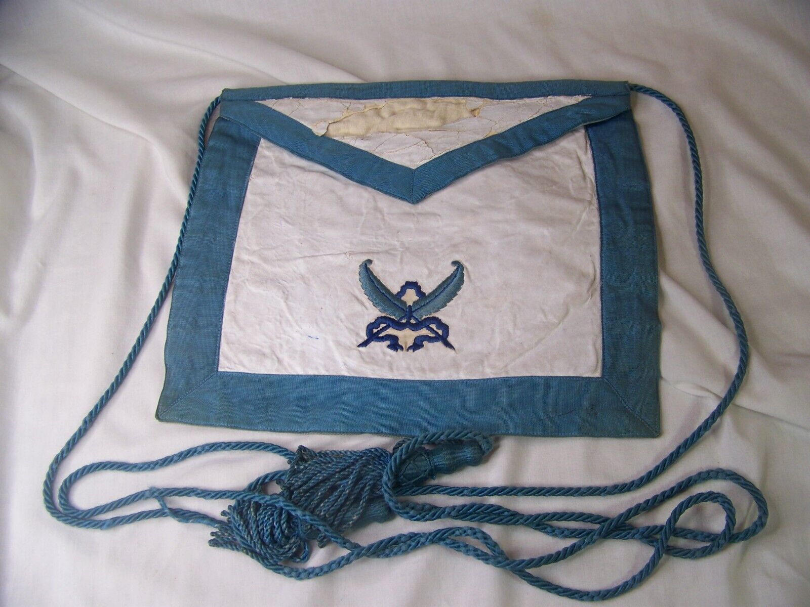 1930s VINTAGE OFFICER MASONIC APRON NO NAME FREEMASONRY REGALIA ...