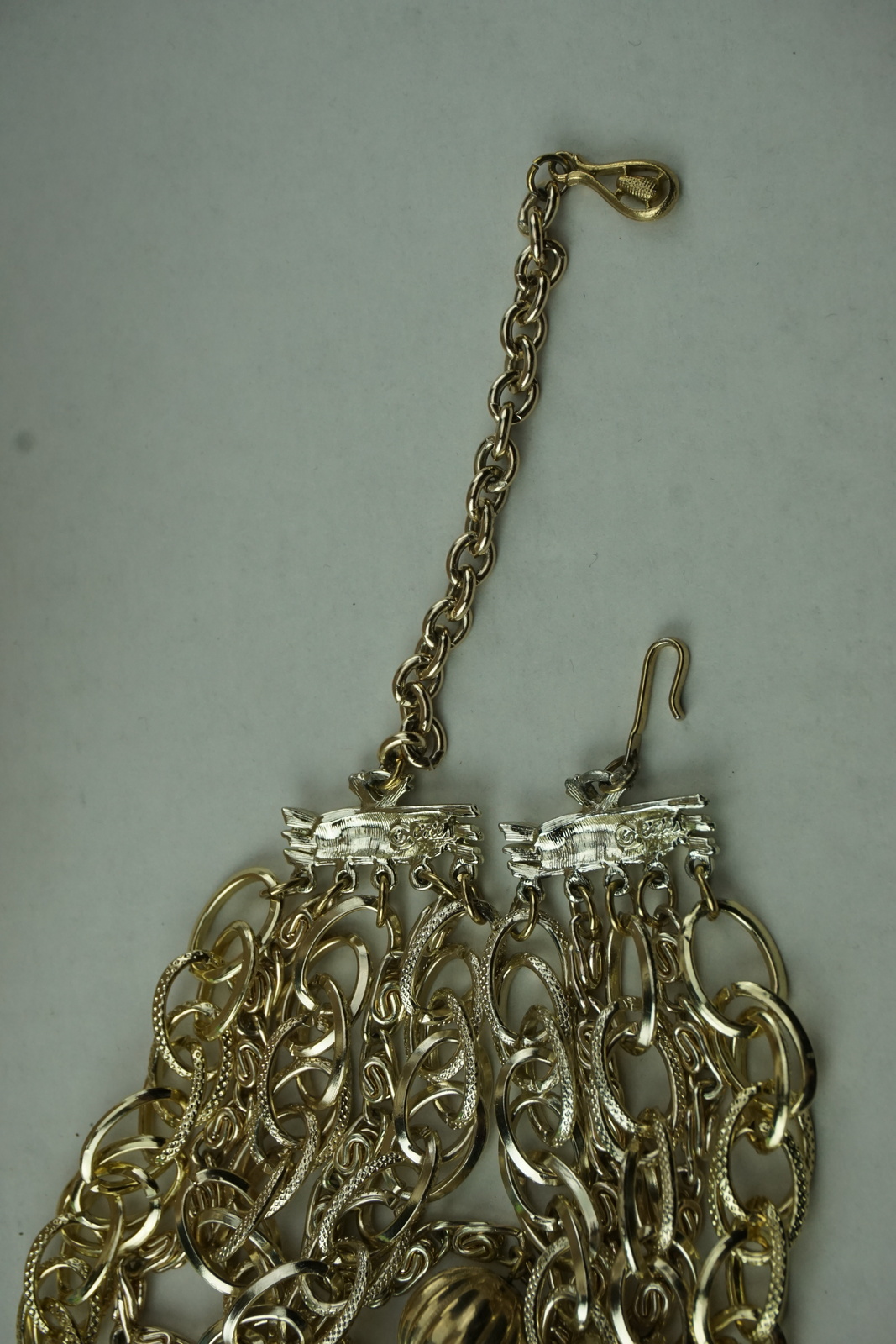 Vintage Signed Coro Multi-Strand Chains Necklace Gold Tone Beads ... Vintage Signed Coro Multi-Strand Chains Necklace Gold Tone Beads ...