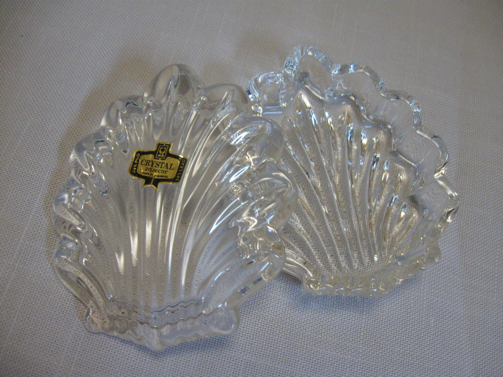 Crystal Clear Zajecar Leaf Lines Design Trinket Box With Lid 24 % Lead ...