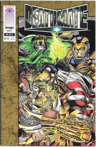 Deathmate Black Comic Book Gold Variant Valiant 1993 VERY FINE+ NEW 1st ...