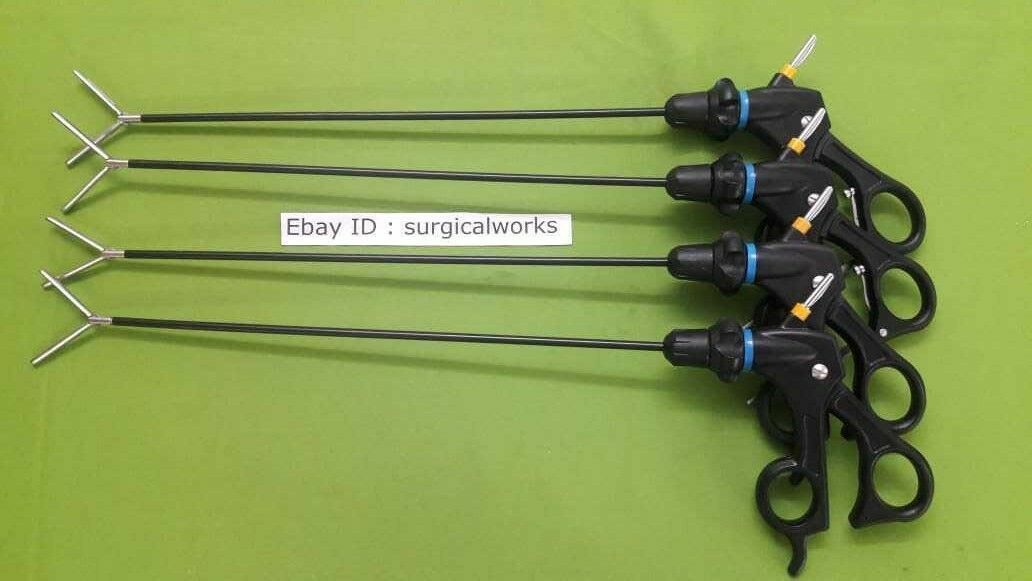 Laparoscopic Hunter Bowel Debakey Jaw Grasper Forceps Instruments Set ...