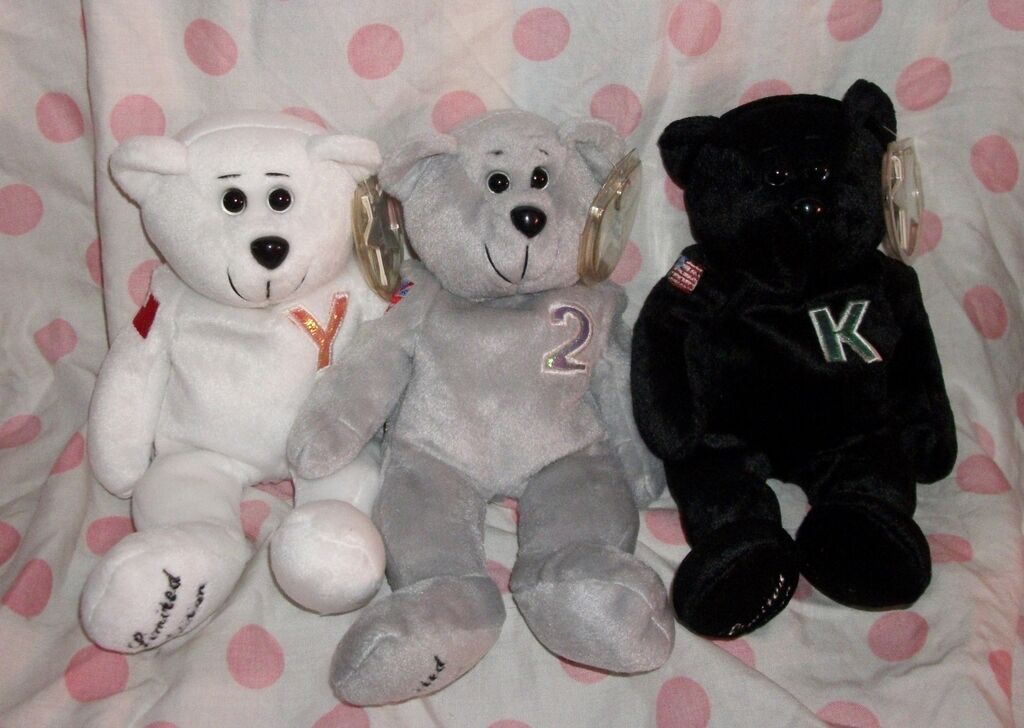 RARE Classic Collecticritters~Y2K Bears~USA, UK, CAN~Ltd. Ed.~Bean Bag ...
