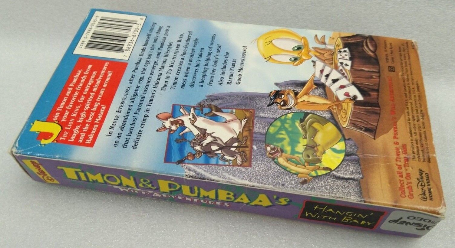 VHS Timon and Pumbaa's Wild Adventures - Hangin' With Baby (VHS, 1996 ...