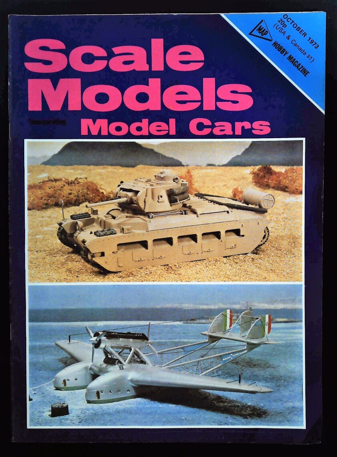 Scale Models Magazine October 1973 mbox2146 Map Hobby Magazine - Magazines