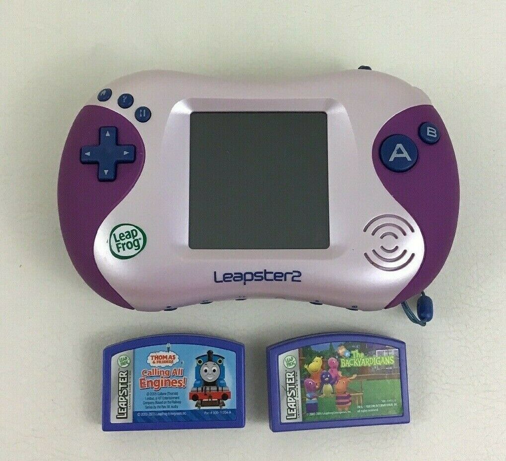 Leapster 2 Learning Game System Purple Handheld with Games and ...