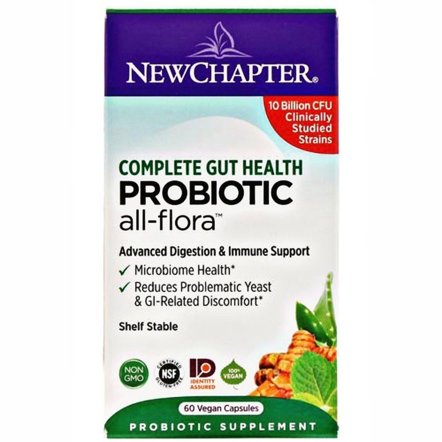 New Chapter Complete Gut Health Probiotic all-flora 60 Count - Vitamins ...