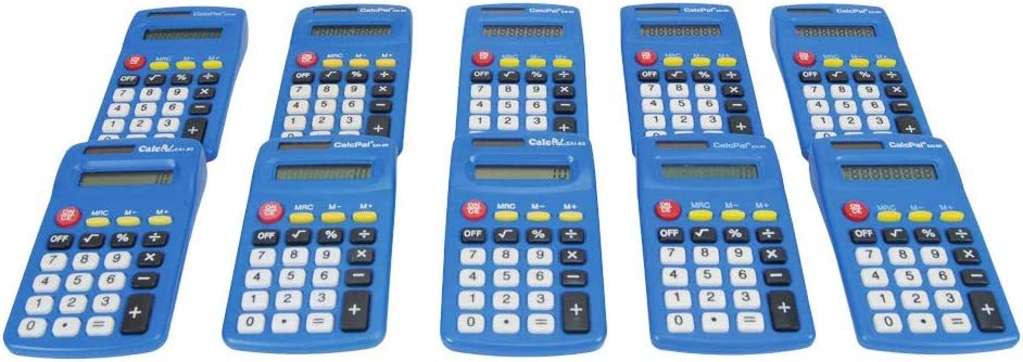 EAI Education CalcPal EAI-80 Basic Solar Calculator, Dual-Power for ...