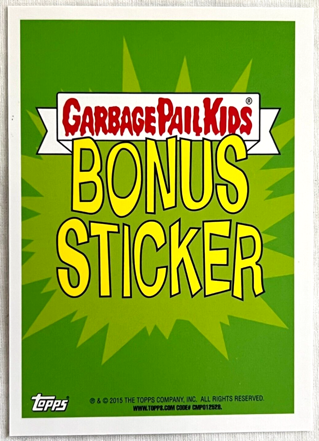 2015 Topps Garbage Pail Kids S1 Series 1 CAN-CAN KAT B5a Bonus Card GPK ...