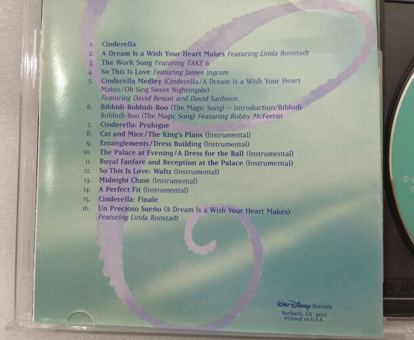 CD Walt Disney Records Presents The Music Of Disney's Cinderella (CD ...