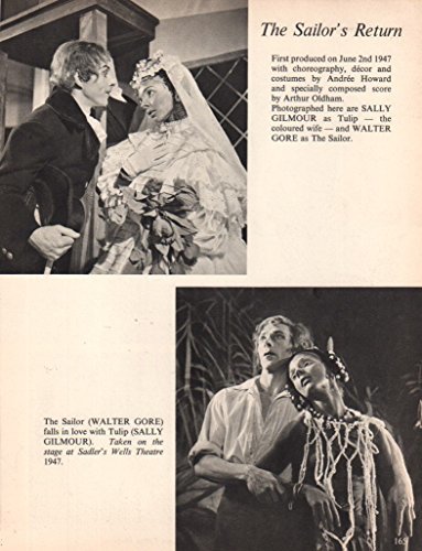 Sally Gilmour Walter Gore Ballet original clipping magazine photo 1pg ...