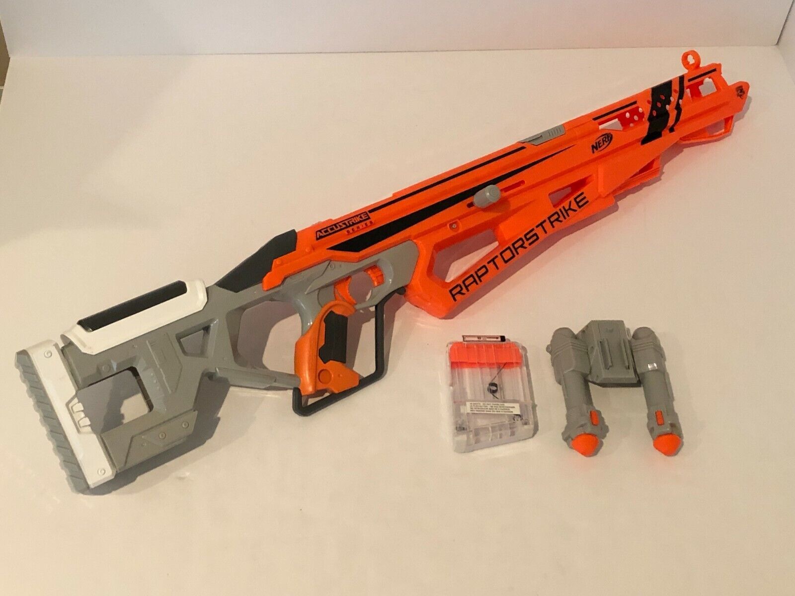 Nerf N-Strike Elite Accustrike Raptorstrike Dart Blaster Gun Bipod and ...