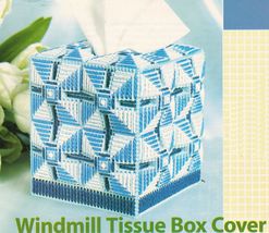 Plastic Canvas Windmill Tissue Cover Red Barn Organizer Baseball ...