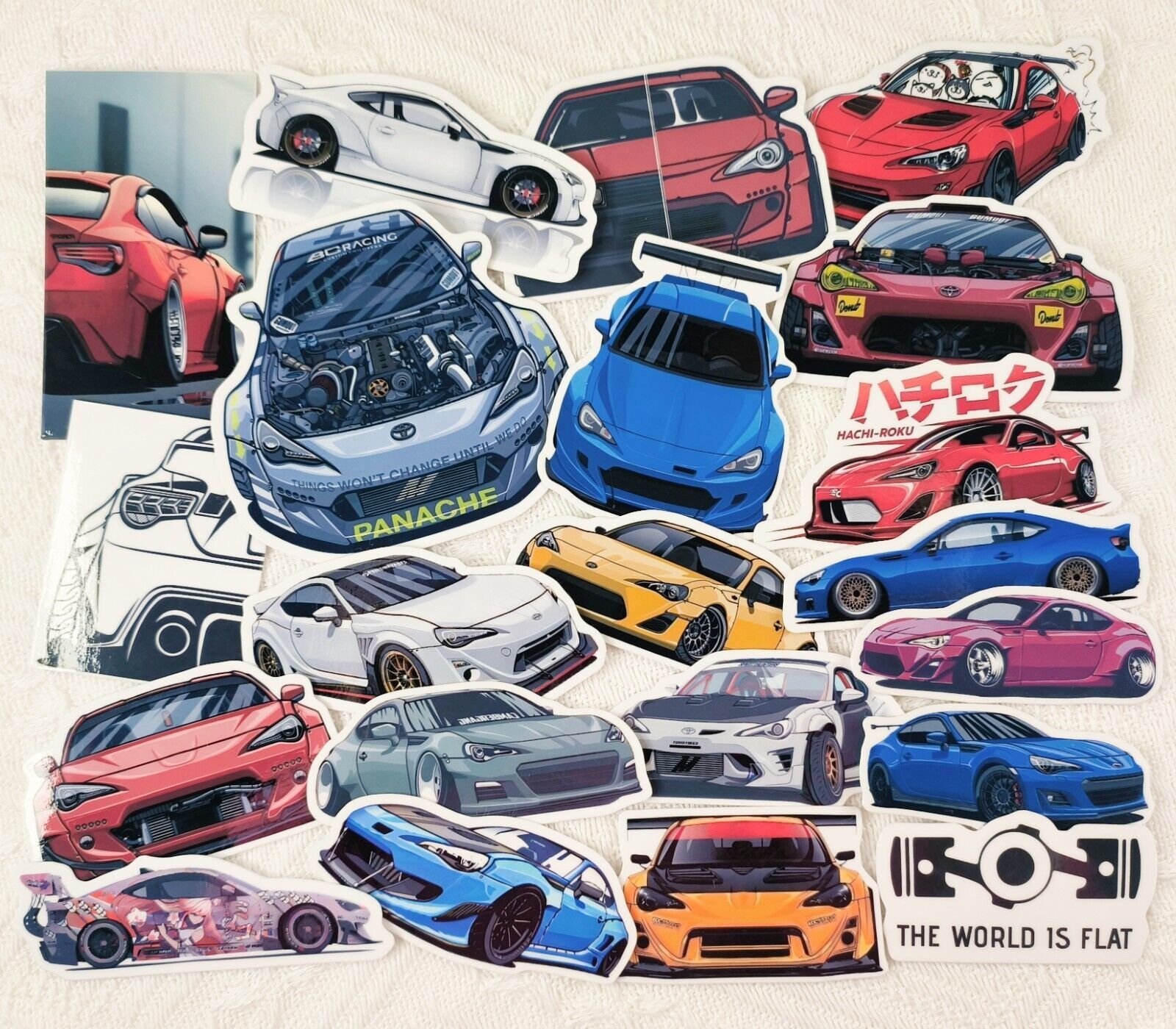 21pc Toyota GT86 Subaru BRZ Scion FR-S Vinyl Stickers for JDM drift ...