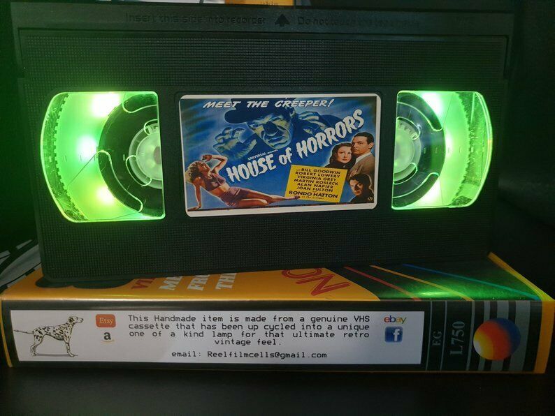 Retro VHS Lamp,House of Horrors,Night Light!Amazing Gift Idea For Any ...