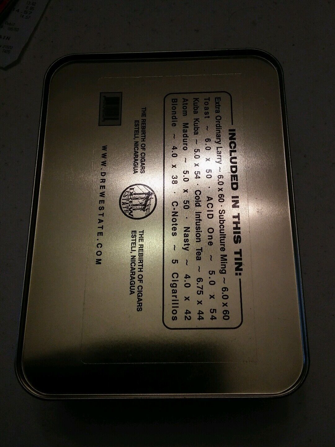 000 Acid Cigars TIN Camo Collector's Tin Stash Box w/ Motorcycle Rider ...