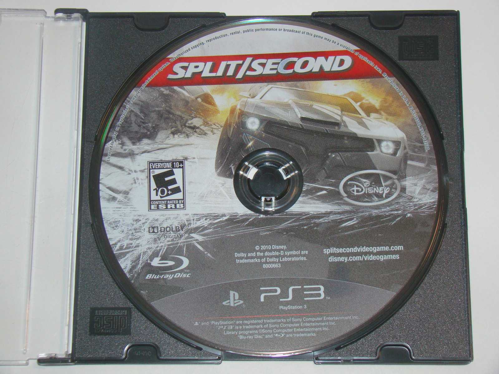 Playstation 3 - SPLIT / SECOND (Game Only) - Video Games